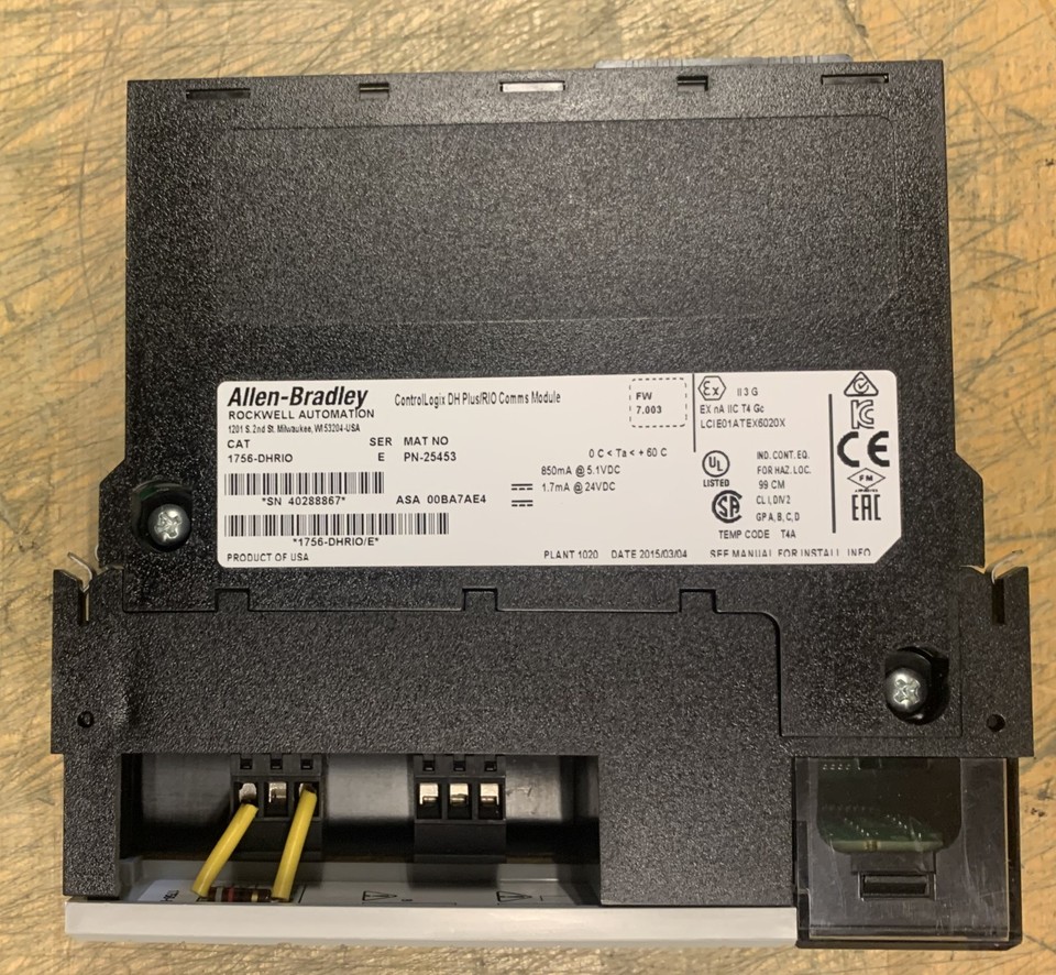AB 1756-DHRIO/E ControlLogix DH+RIO Communication Interface FW 7.003 ...