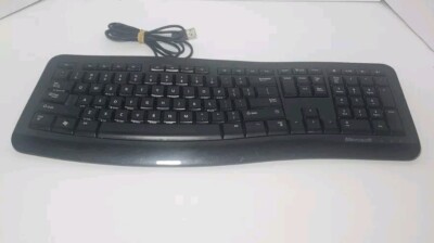 Microsoft Comfort Contour Curve Keyboard 3000 USB Wired 1482 X823031 ...