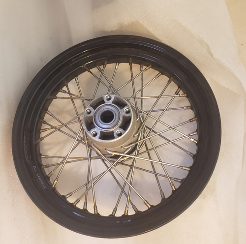 Genuine Harley Softail 16" Black Rim Laced Rear Wheel | eBay