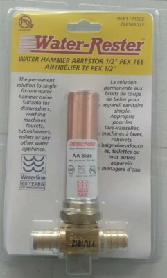 Water-Rester Water Hammer Arrestor 1/2" Pex Tee 2265010LF | eBay