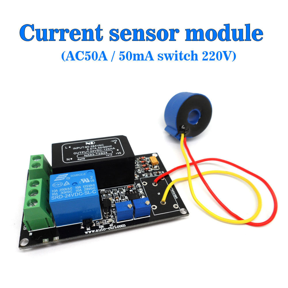 AC Current Sensor Module 50A / 50mA Switching Output AC 220V | eBay
