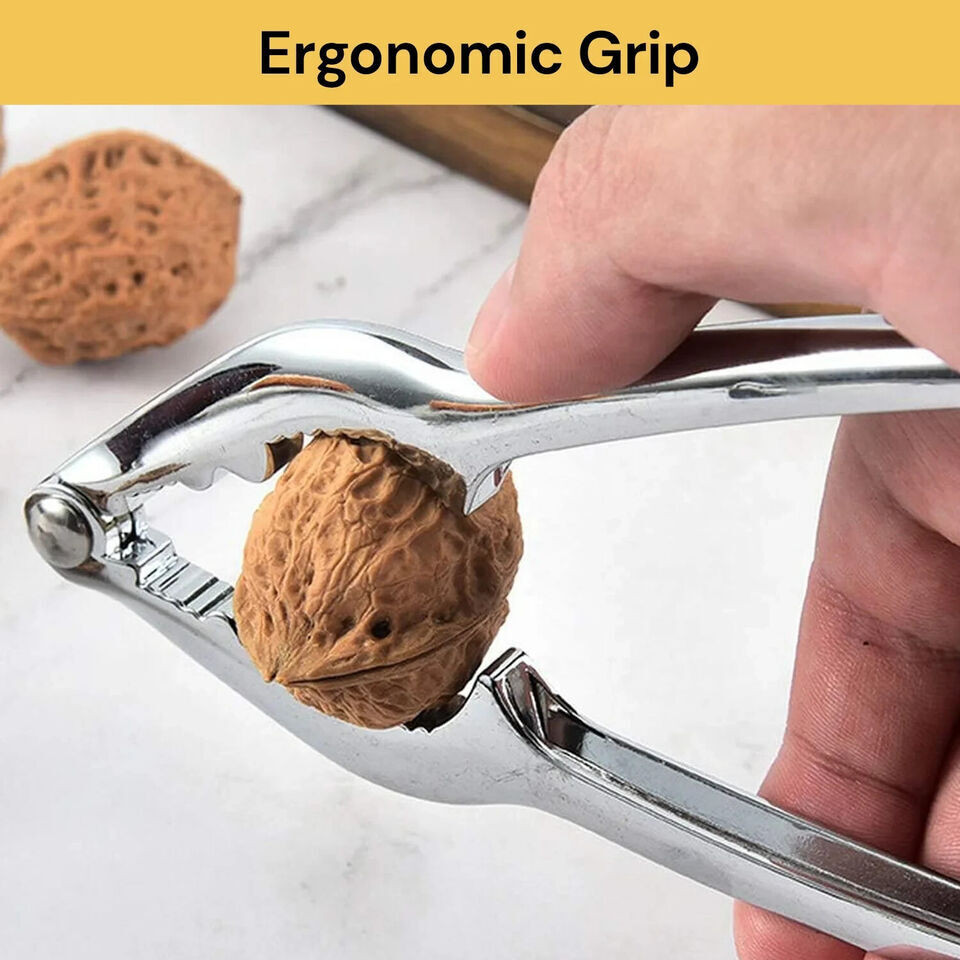 Nut Cracker Plier Sheller Opener Walnut Chrome Kitchen NutCracker NEW ...