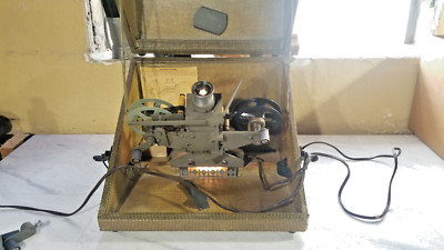 Vintage Griscombe Microfilm Reader Model PA + Case TESTED WORKS NICE ...