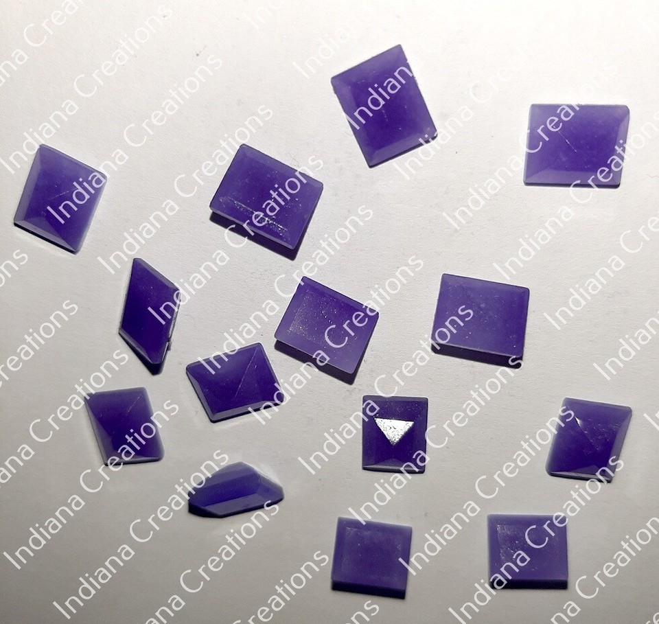 Purple Jade Octagon Faceted Cut 6x8mm To 20x25mm Natural Loose Gemstone ...