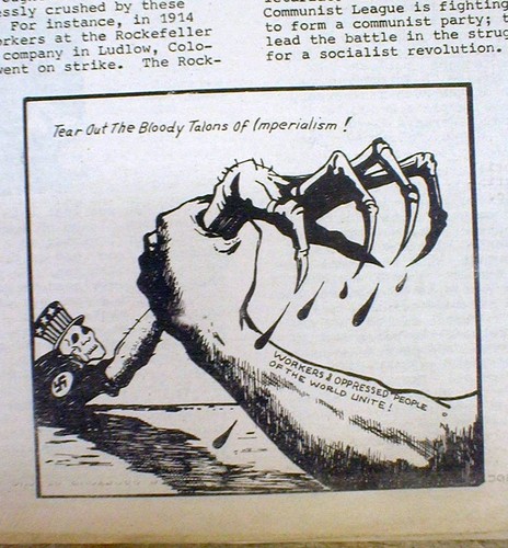 1972 Chicago ILLINOIS Leftist newspaper wit a dramatic ANTI-VIETNAM WAR ...