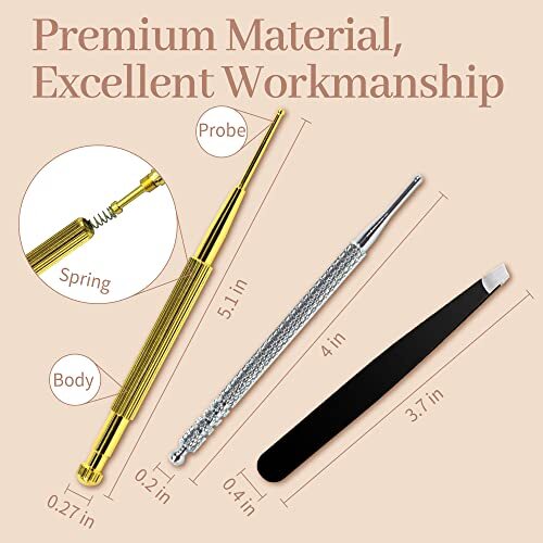 1200Pcs Ear Seeds Acupuncture Kit Auricular Sticker Kit with Ears Seed ...