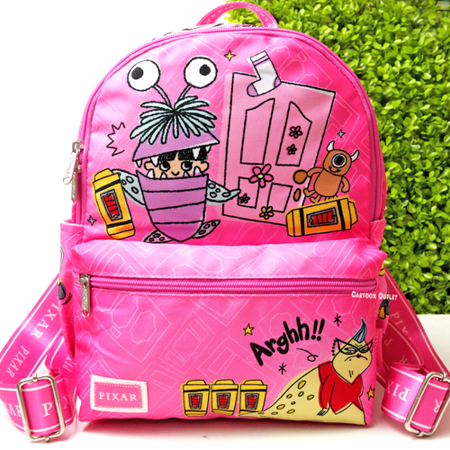 Disney Monsters Inc. Boo Backpack 13" All over Print Deluxe Bag Purse ...
