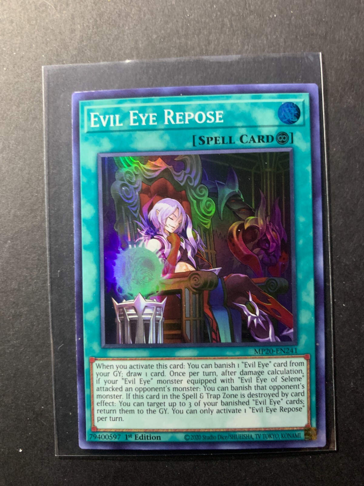 Yugioh - Evil Eye Repose (Super Rare) (1st Edition) - MP20-EN241 (P) | eBay
