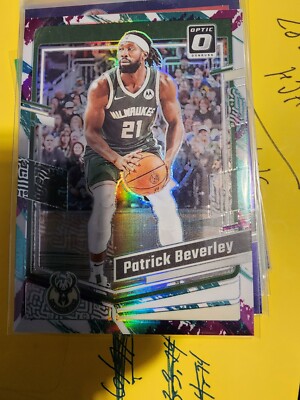 2023-24 PANINI OPTIC PRIZM BASKETBALL #168 PATRICK BEVERLY MILWAUKEE ...