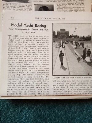 B9N Ephemera 1940s article model yacht racing | eBay UK
