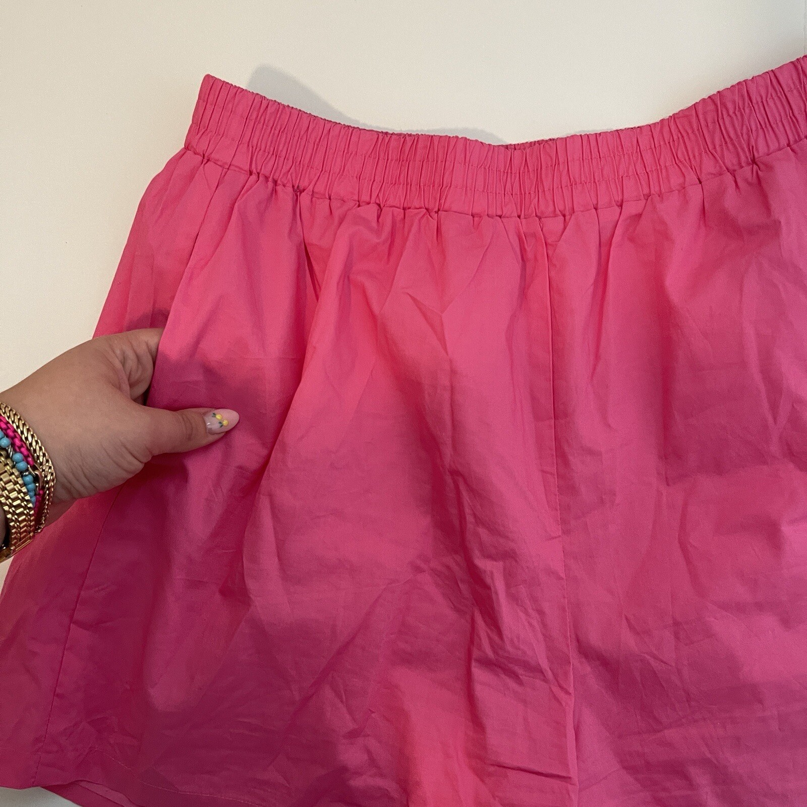 Grey Lab Hot Pink Pull On Boxer Style Shorts Size Lar… - Gem