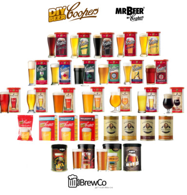 Coopers Beer Lager Making Kits Make Home Brew Refill Ingredients Kit ...