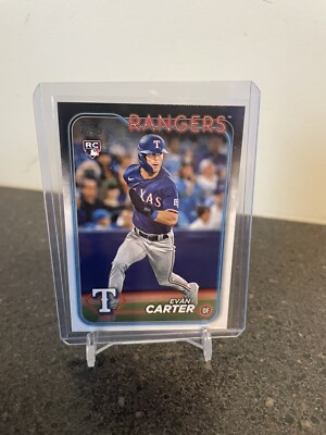 2024 Topps Series 1 Evan Carter Rookie Card #280 Texas Rangers RC ...