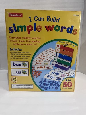Lakeshore NEW - I Can Build Simple Words Home Educational Building Kit ...