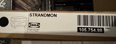 Ikea STRANDMON Ottoman/Footstool Cover Slipcover ONLY, Stigsbo ...