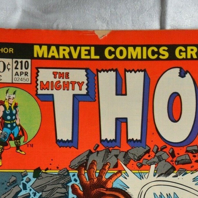 The Mighty Thor #210 Thor vs Ulik the Troll Gil Kane Cover John Buscema ...