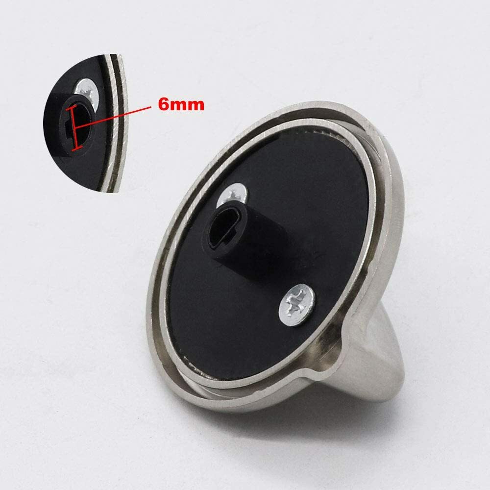 5 Metal Chrome Cooktop Burner Control Knob WB03K10303 For GE Profile ...