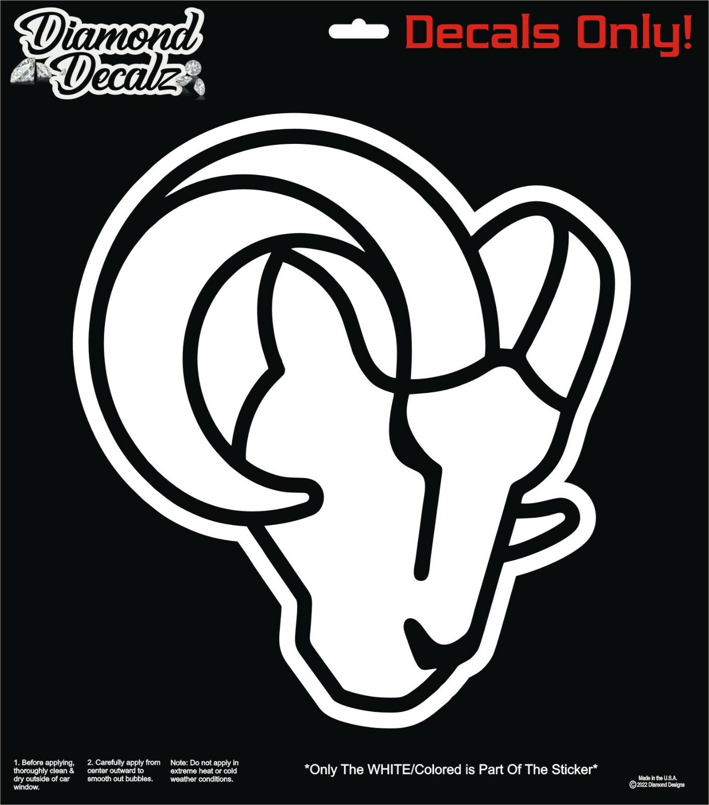 Los Angeles Rams Vinyl Decal Car Window NFL NFC Football Stafford ...