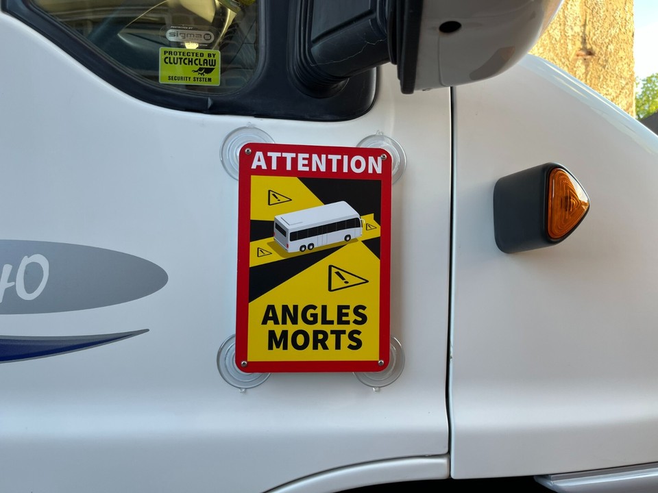 Angles Morts Suction Cup Removable Top Quality Signs Motorhome RV A ...