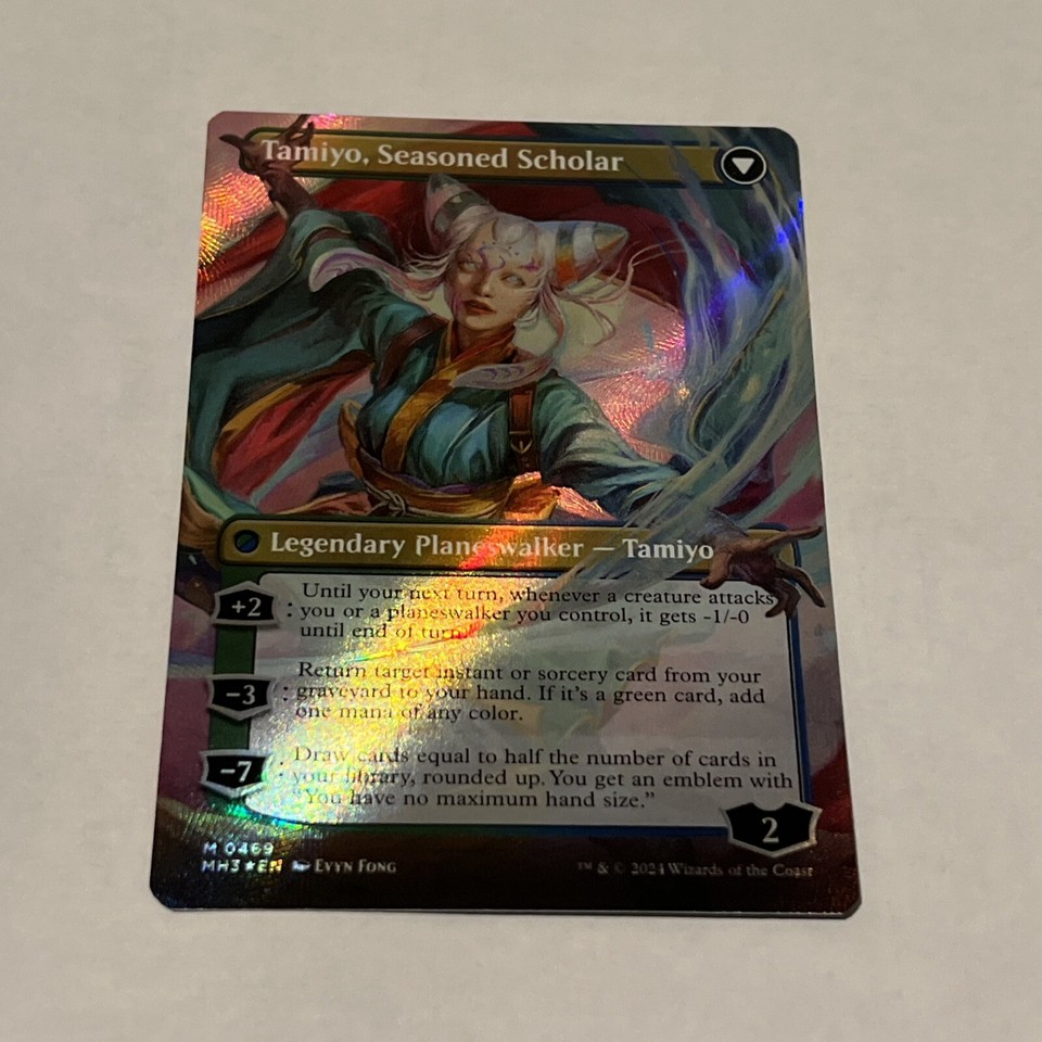 MTG Tamiyo, Inquisitive Student (M 0469) - MH3 - Borderless Textured ...