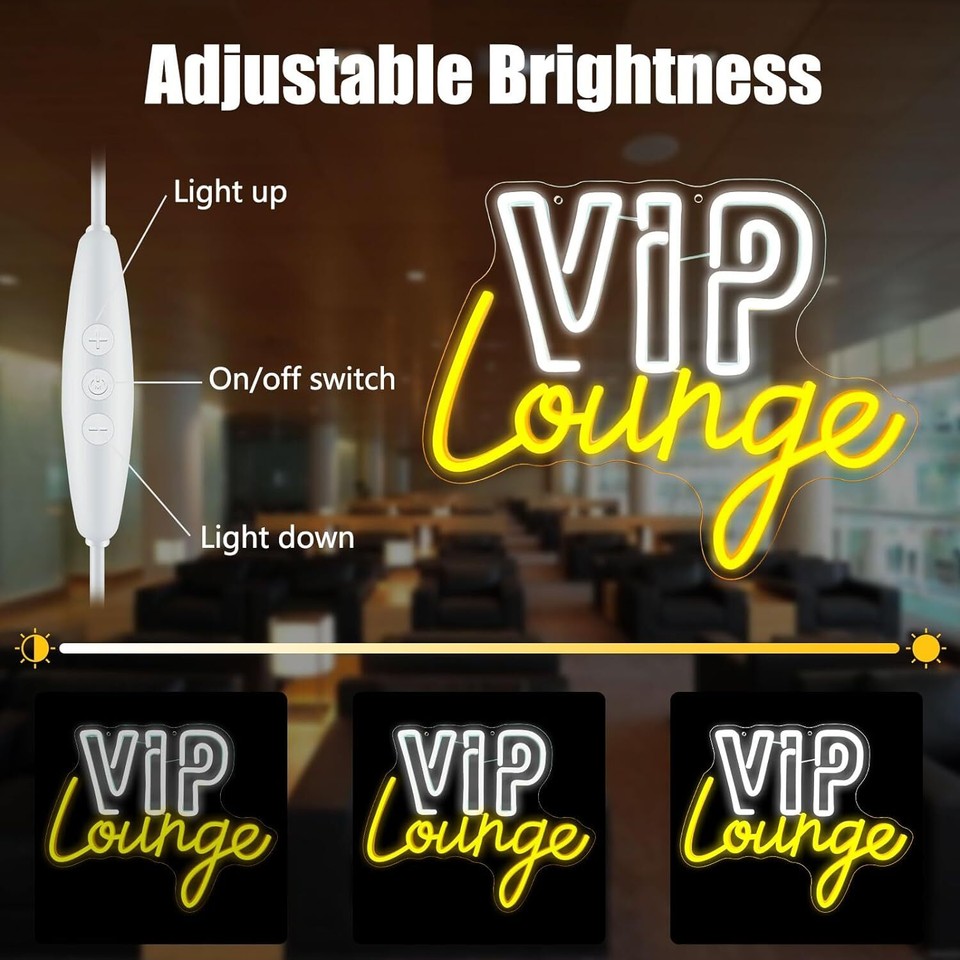 VIP Lounge Neon Sign for Wall Decor, LED Room, | eBay