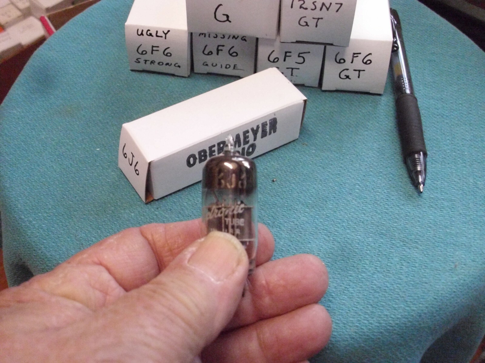 Vintage General Electric 6J6 Double Triode Radio Vacuum Tube, Hickok ...