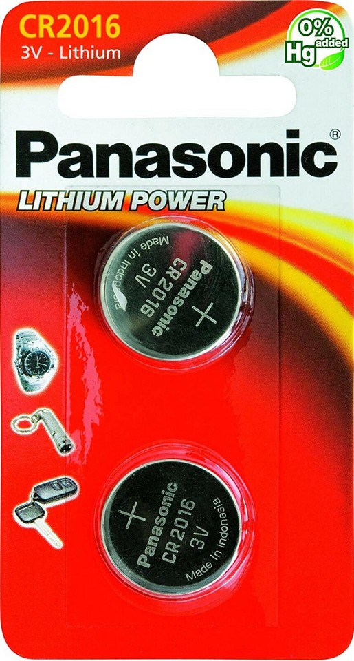 12 x Panasonic coin cell lithium CR2016 2 blister 3V | eBay