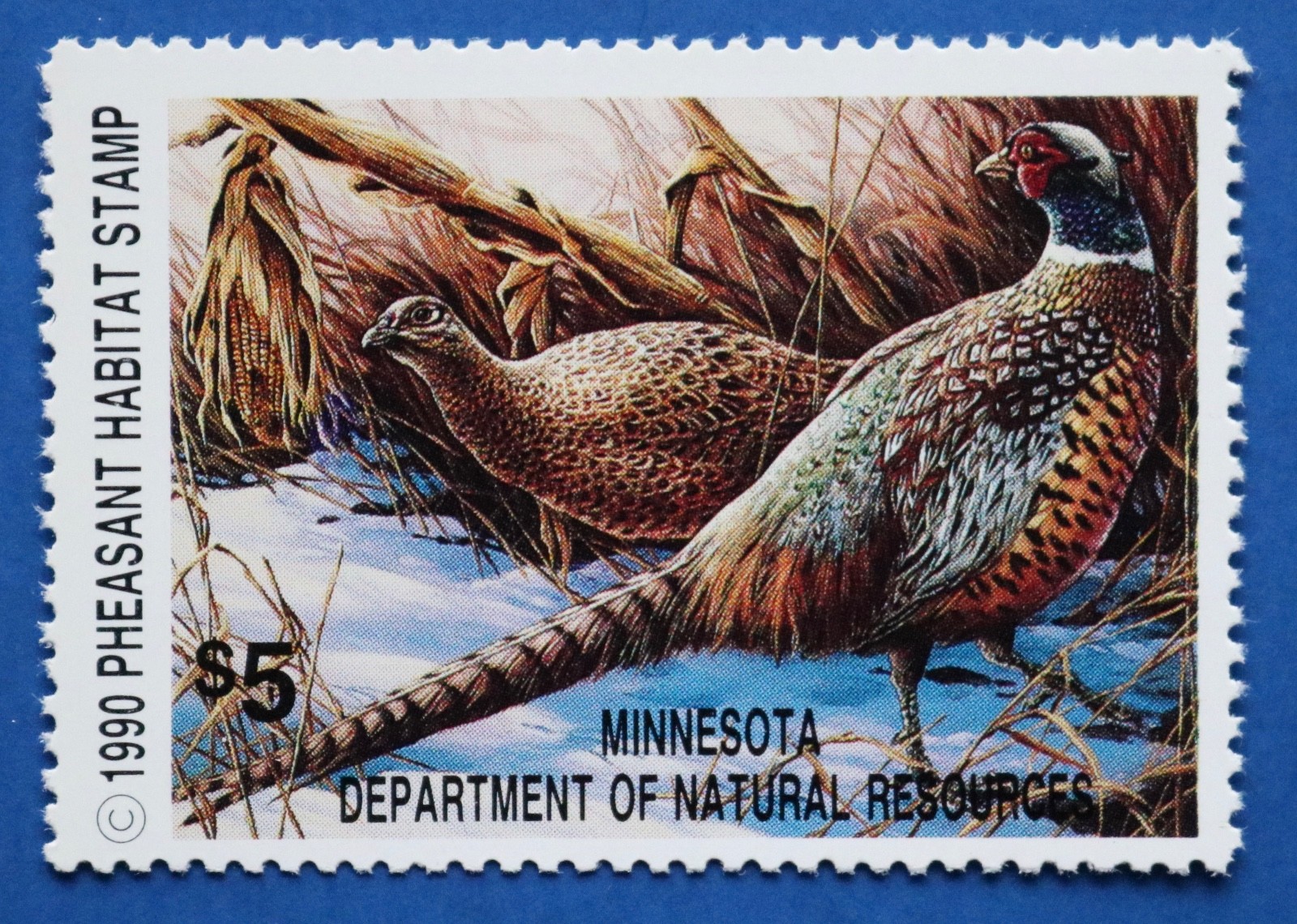 U.S. (MNP08) 1990 Minnesota Pheasant Habitat Stamp (MNH) | eBay
