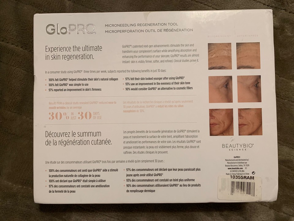 Glopro Beauty Bio Science Micro Needling Regeneration Tool Glo PRO ...