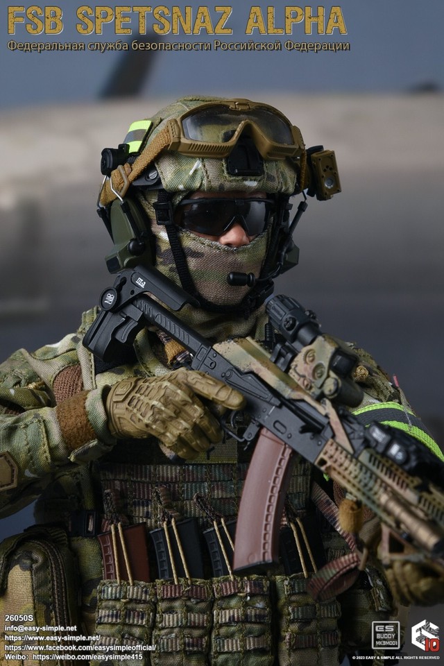 1:6 Easy & Simple Russian FSB Spetsnaz ALPHA Radio w/ Headset for 12 ...