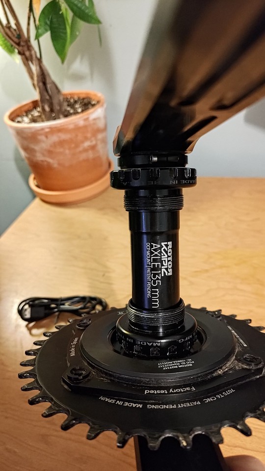 Rotor Kapic MTB Boost INSpider Power Meter Crankset, 175mm, 38t, BB ...