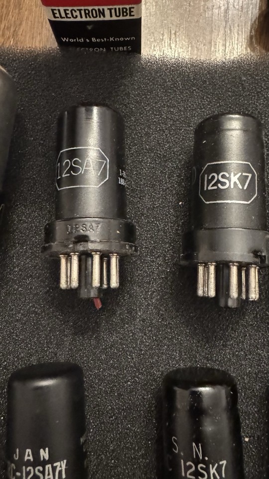 12SA7 12SK7 12SQ7 35Z5GT 50L6GT NOS Classic Radio Set Of 5 Audio Tubes ...