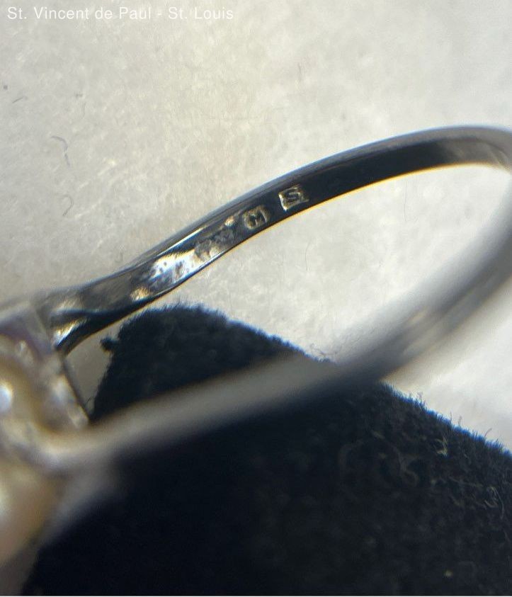 Vintage Mikimoto Estate Akoya Pearl Ring Sterling Silver M.S. Size 5 W ...
