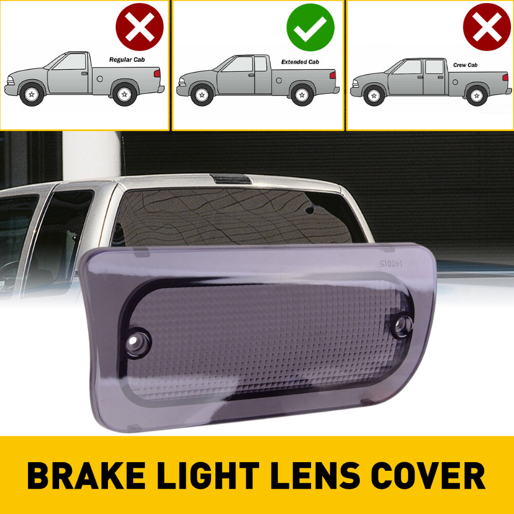 Smoke Extended Cab 3rd Brake Light Lens Cover For Chevy S-10 GMC Sonoma ...