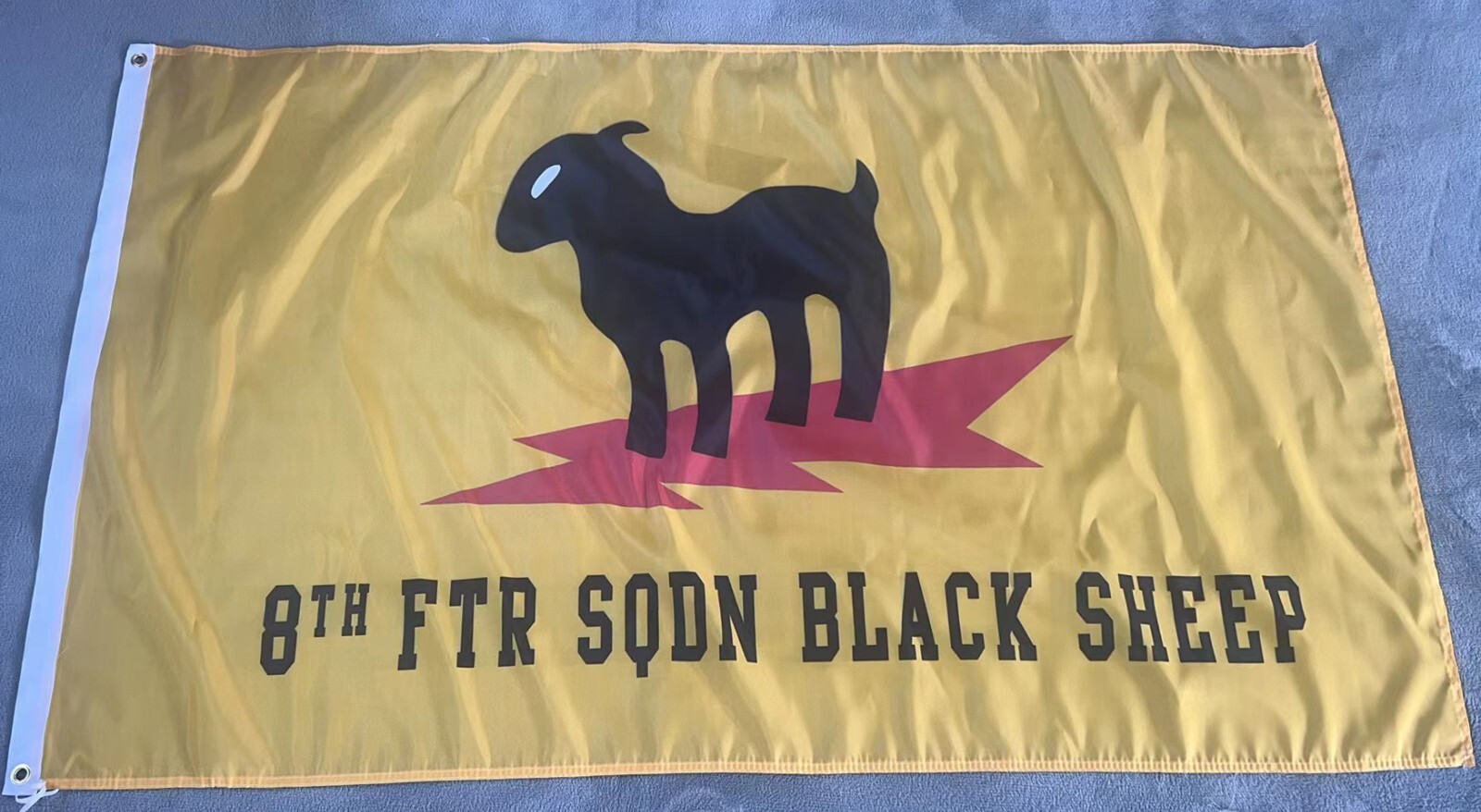 USAF 8th Fighter Squadron "Black Sheep" 3x5 ft Single-Sided Flag Banner ...