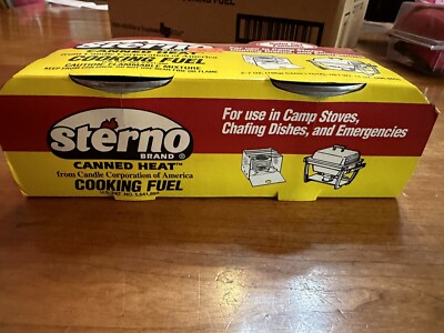 NOS Sterno 2-Pack 7oz Canned Heat Cooking Fuel For Camp Stoves | eBay