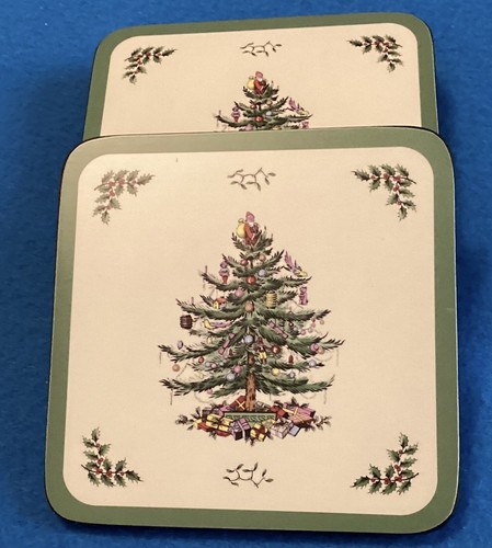 Pimpernel Spode Christmas Tree Coasters / Set Of 5 | eBay