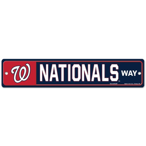 Washington Nationals Street Sign NEW 4x19 Inches "Nationals Way" Man ...