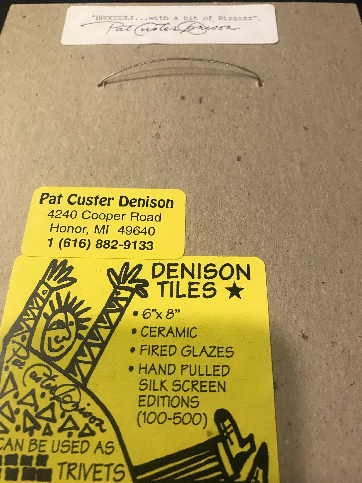 Pat Custer Denison Pottery Tile 6”x8” | eBay