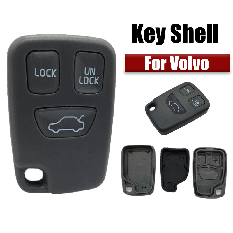 1 Pcs 3 Button Car Key Fob Shell Cover For Volvo S70 V70 C70 S40 V40 ...