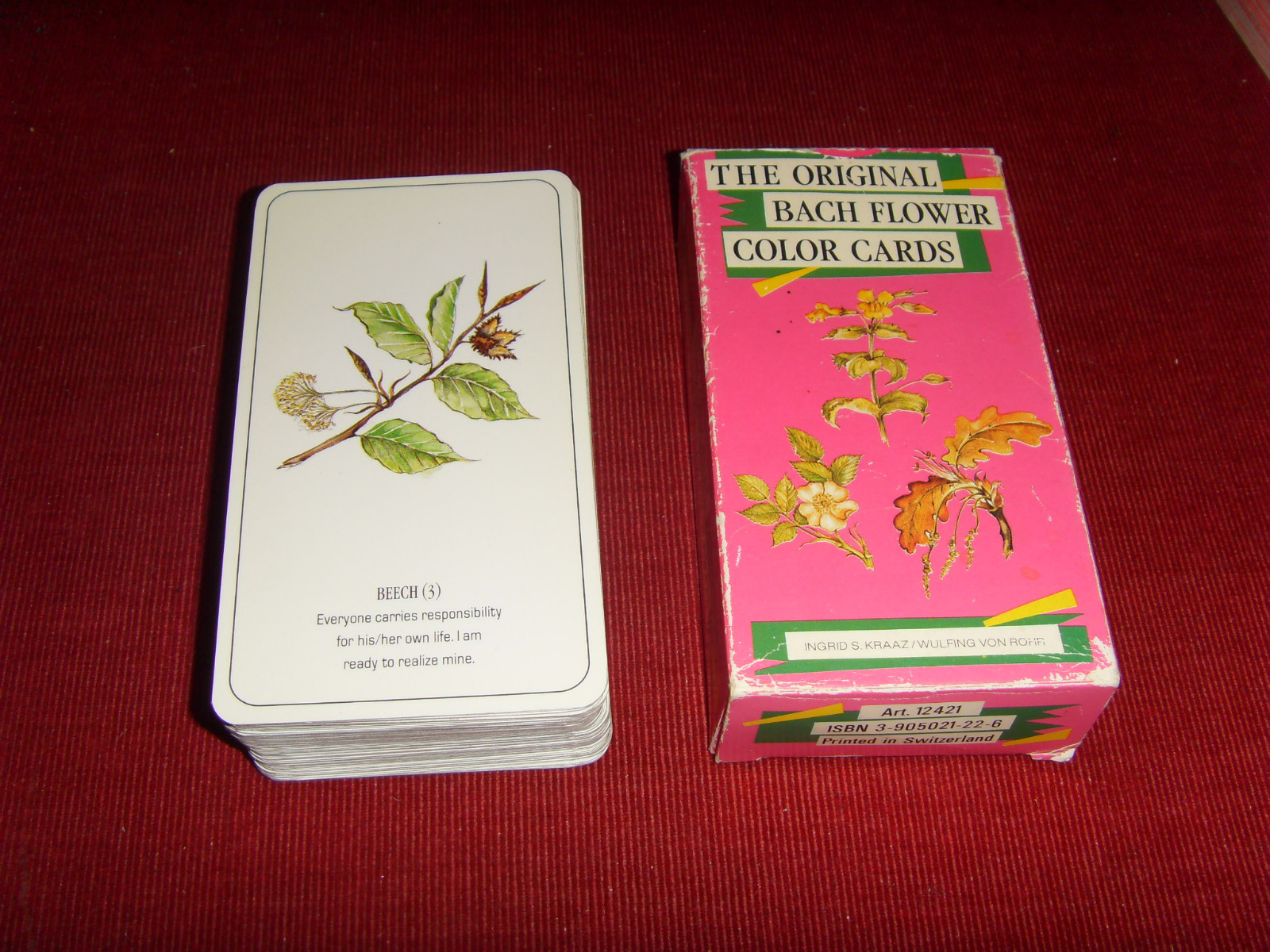 Jeu de cartes fleurs de Bach et couleurs oracle tarot original flower ...
