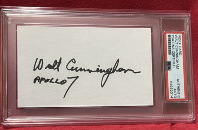 Walt Cunningham Apollo 7 NASA Astronaut PSA/DNA Authenticated ...
