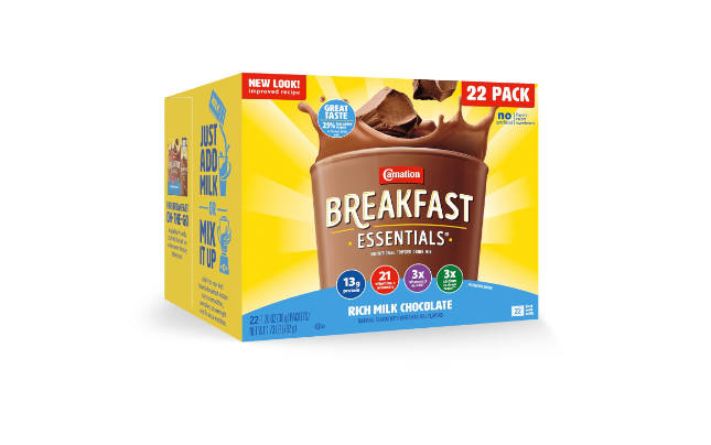 Carnation Instant Breakfast Powder Drink Mix, Rich Milk Chocolate, Box ...