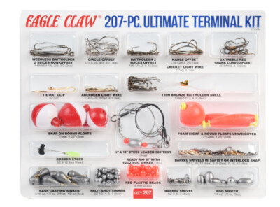 EAGLE CLAW 207-PIECE ULTIMATE FISHING TERMINAL TACKLE KIT | eBay