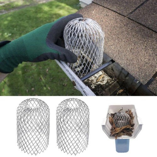 4pcs Gutter Strainer Effective Easy to Use Stops Blockage Leaf Gutter ...