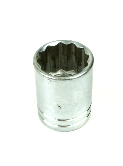 Proto Professional 7/8" 12 Point Shallow Chrome Socket 1/2" Drive 5428 ...