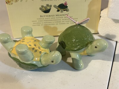 Lenox Butterfly Meadow Turtle Salt and Pepper Shakers | eBay