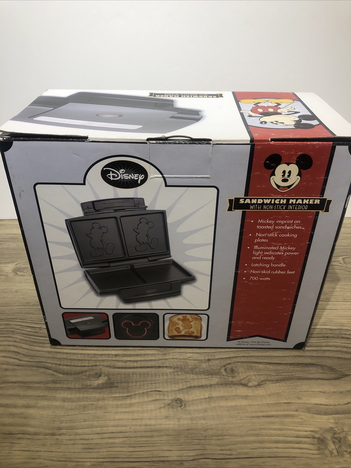 Disney Mickey Mouse 2-slice Sandwich Maker Black Model Dcm-5 for sale ...
