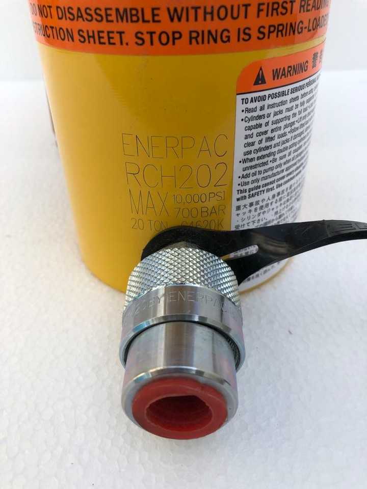 Enerpac RCH 202 Hydraulic Holl-O-Cylinder 20 Tons Capacity 2" Stroke ...