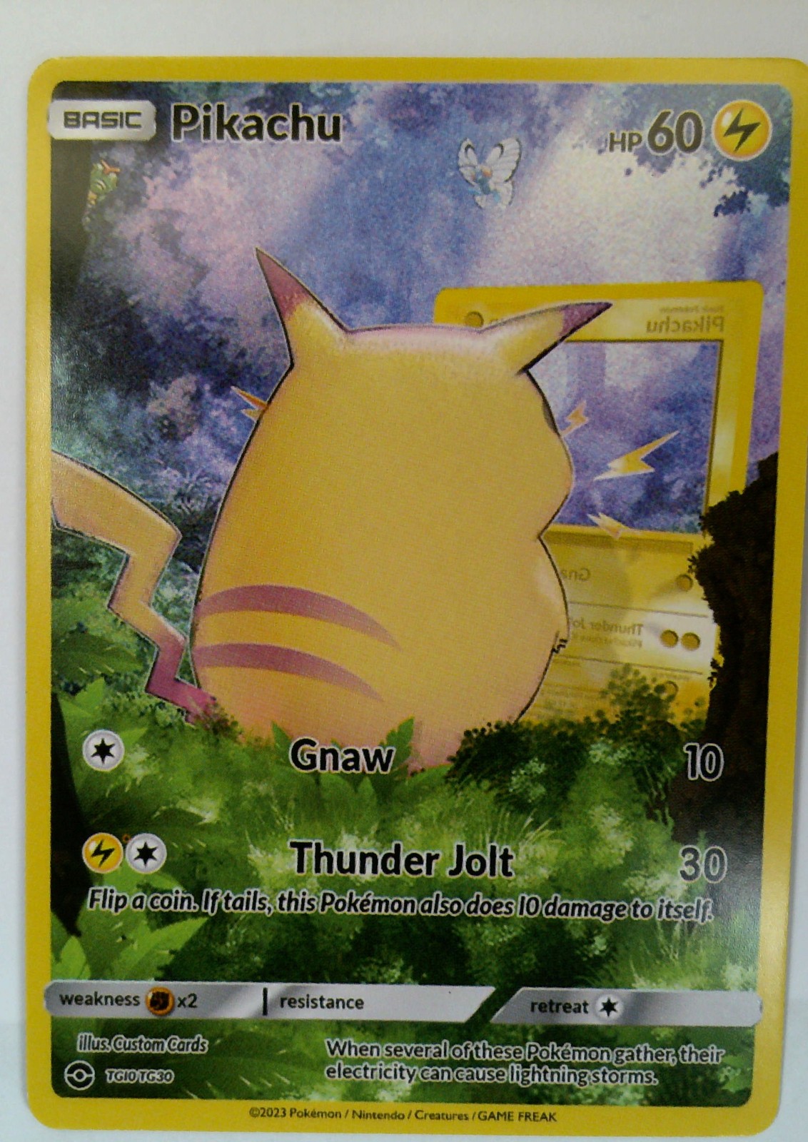 Pikachu cosmic Pikachu #TG10/TG30 FAN ART | eBay